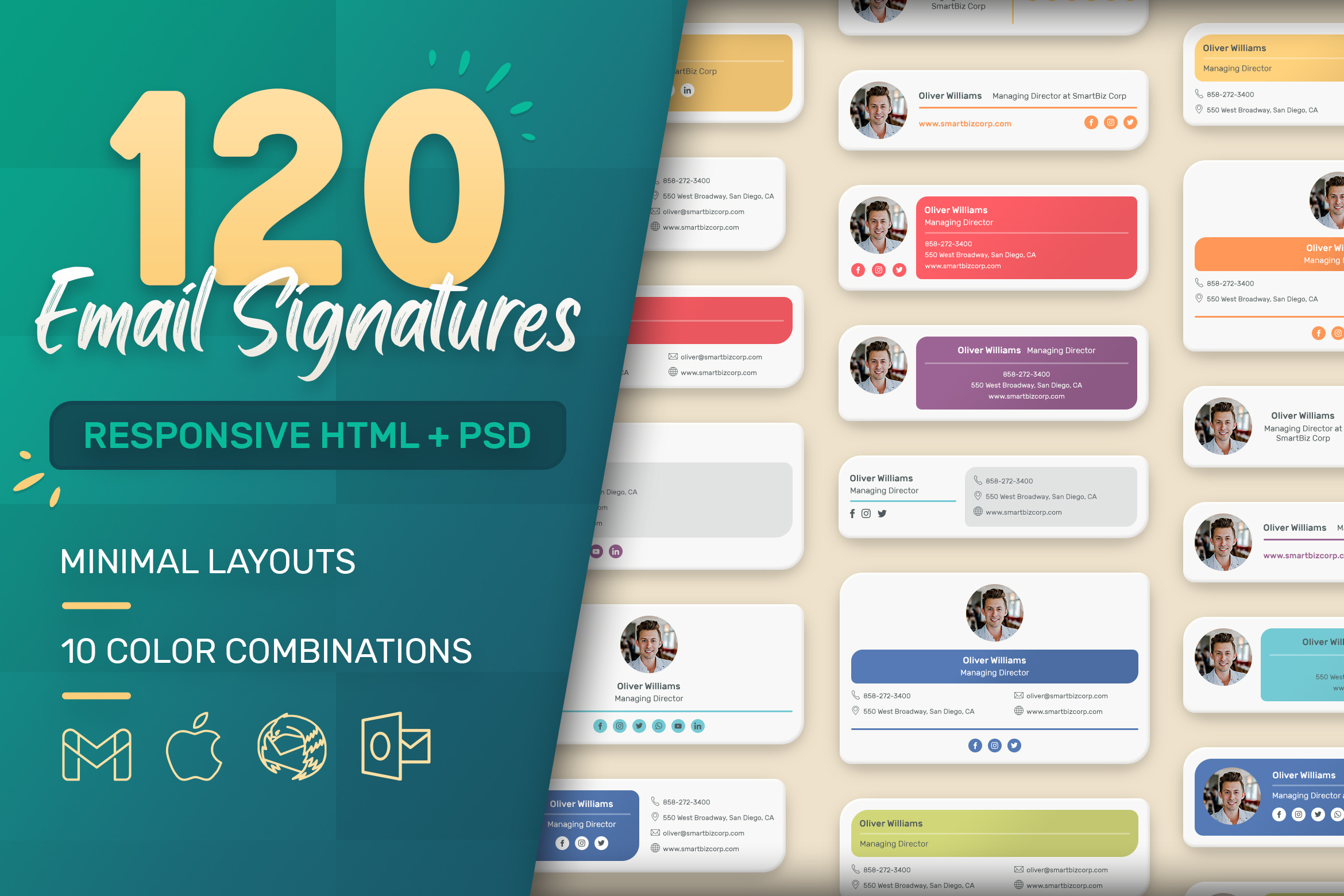Email Signature - Responsive Pack, an Email Template by Brandify Studio
