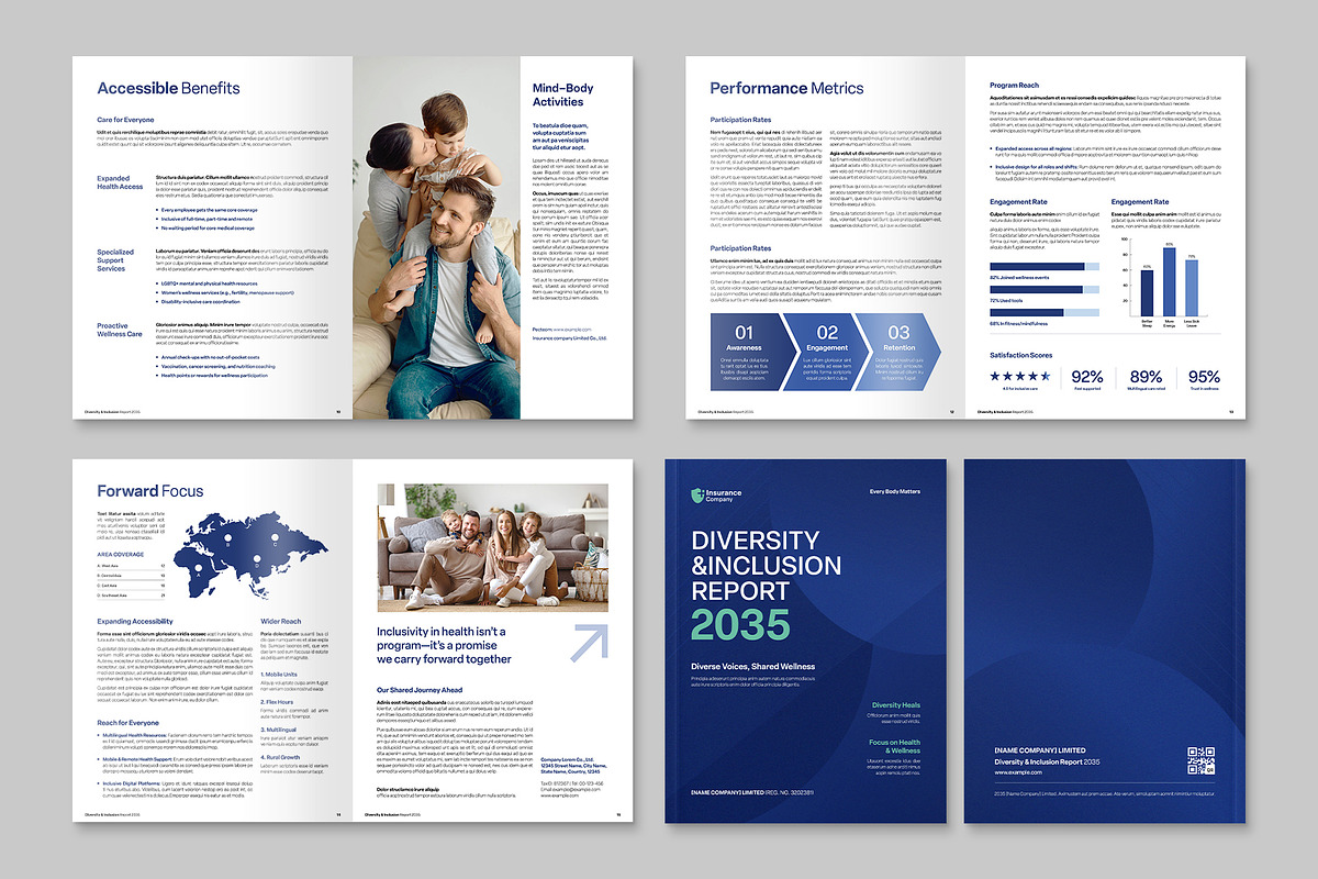 DEI Report Template, a Brochure Template by BrandPacks