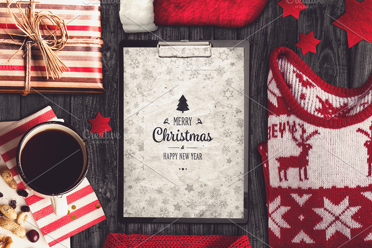 Christmas Scene /Mock-up Creator #2, a Product Mockup by relineo.mock-ups