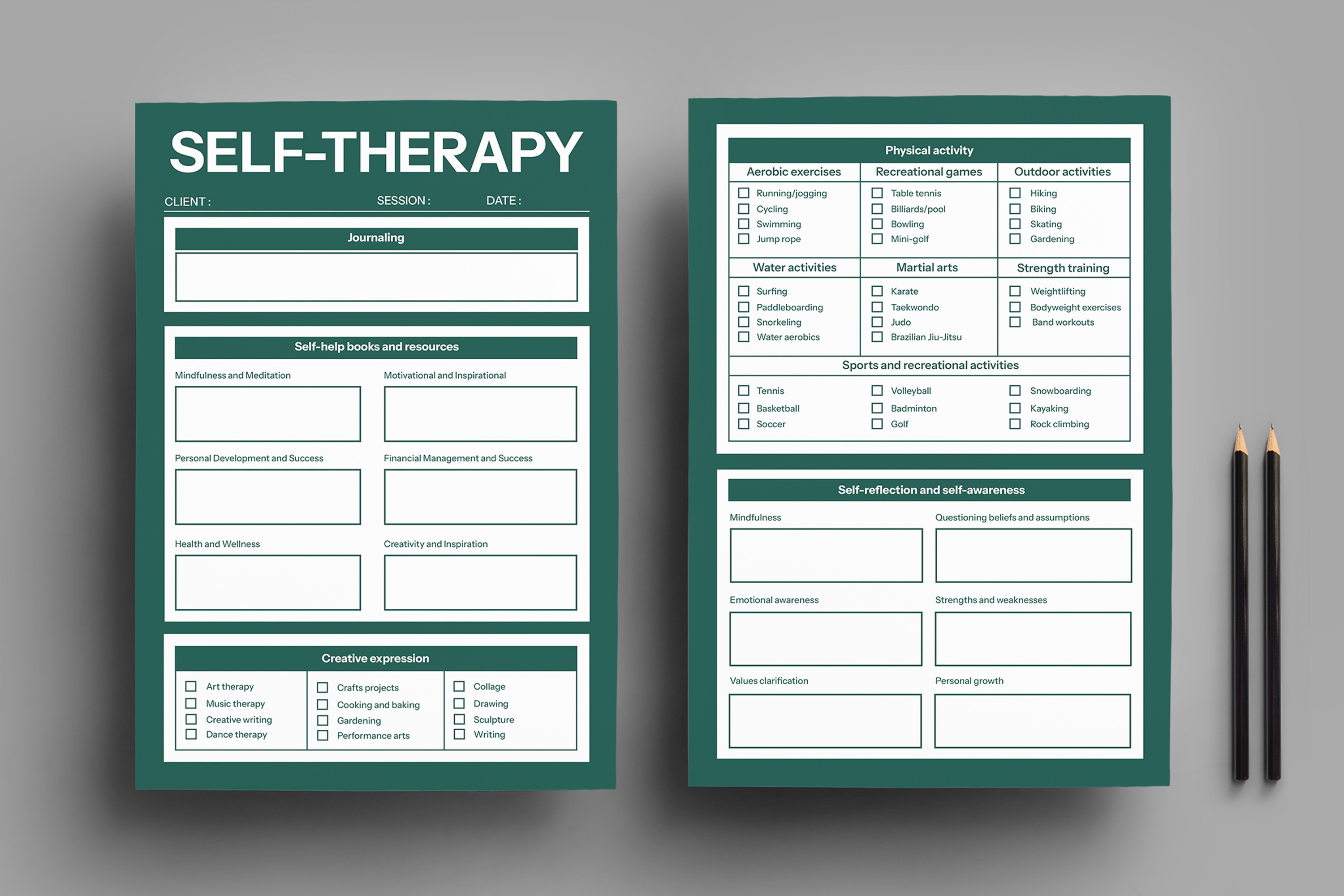 Self Therapy Template | Creative Market