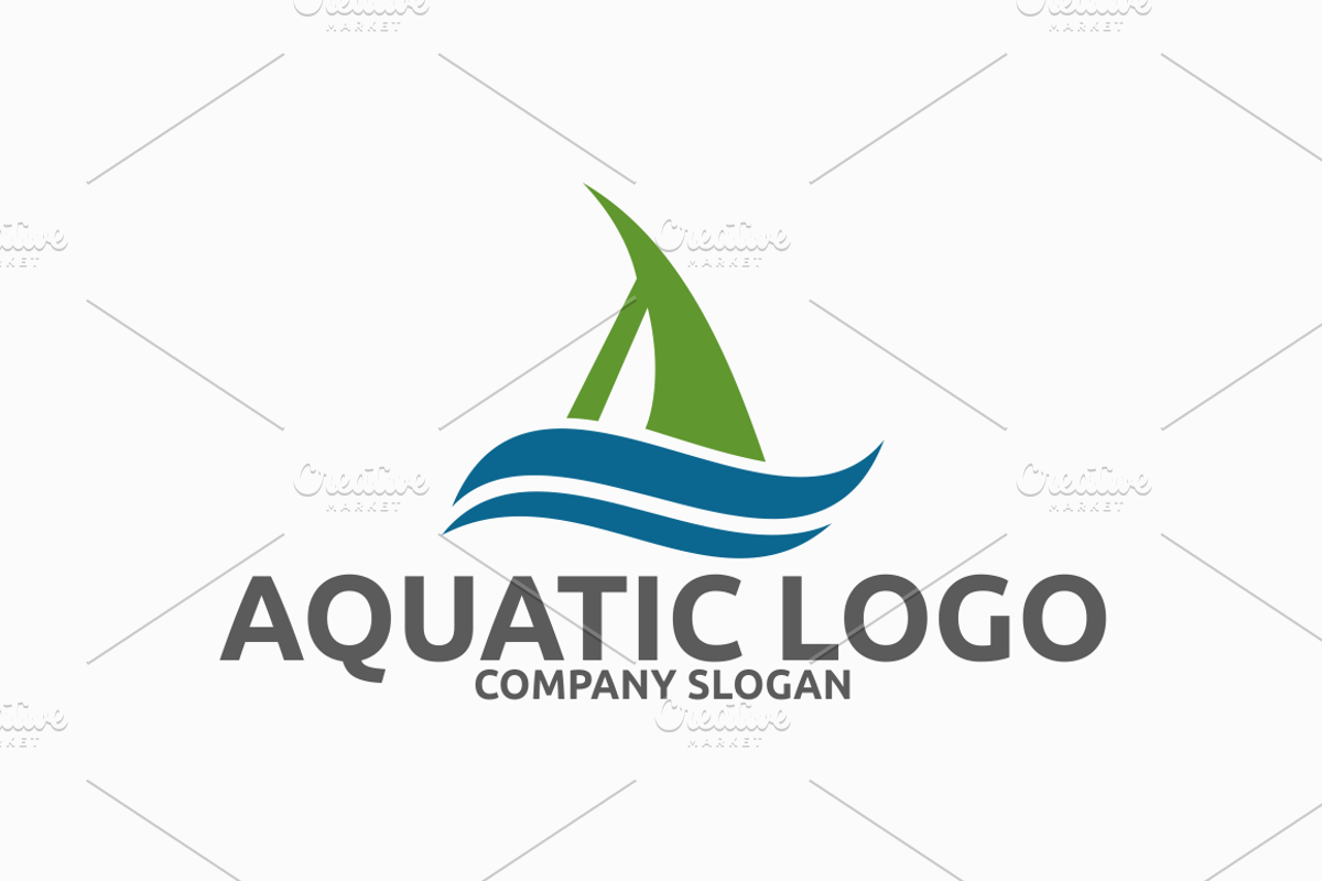 Aquatic Logo, a Branding & Logo Template by Brandlogo | Creative Market