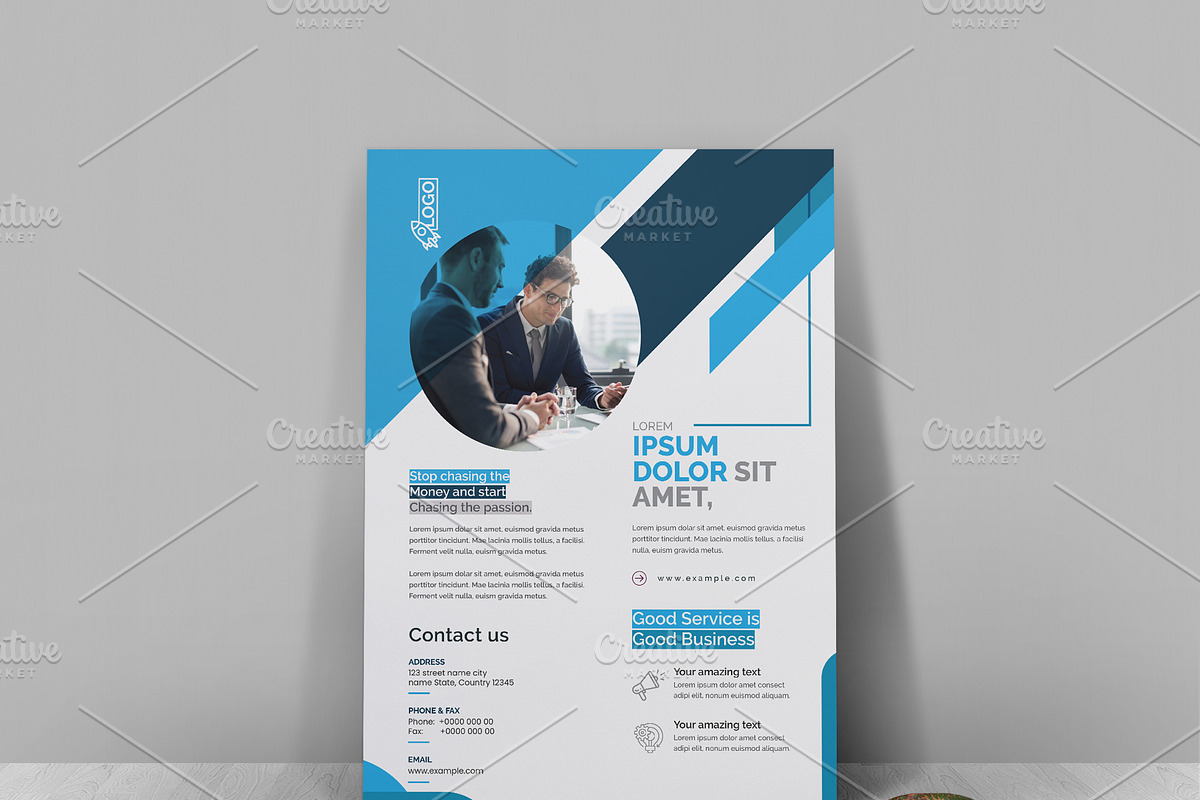 Corporate Flyer Template, a Flyer Template by Cristal Pioneer