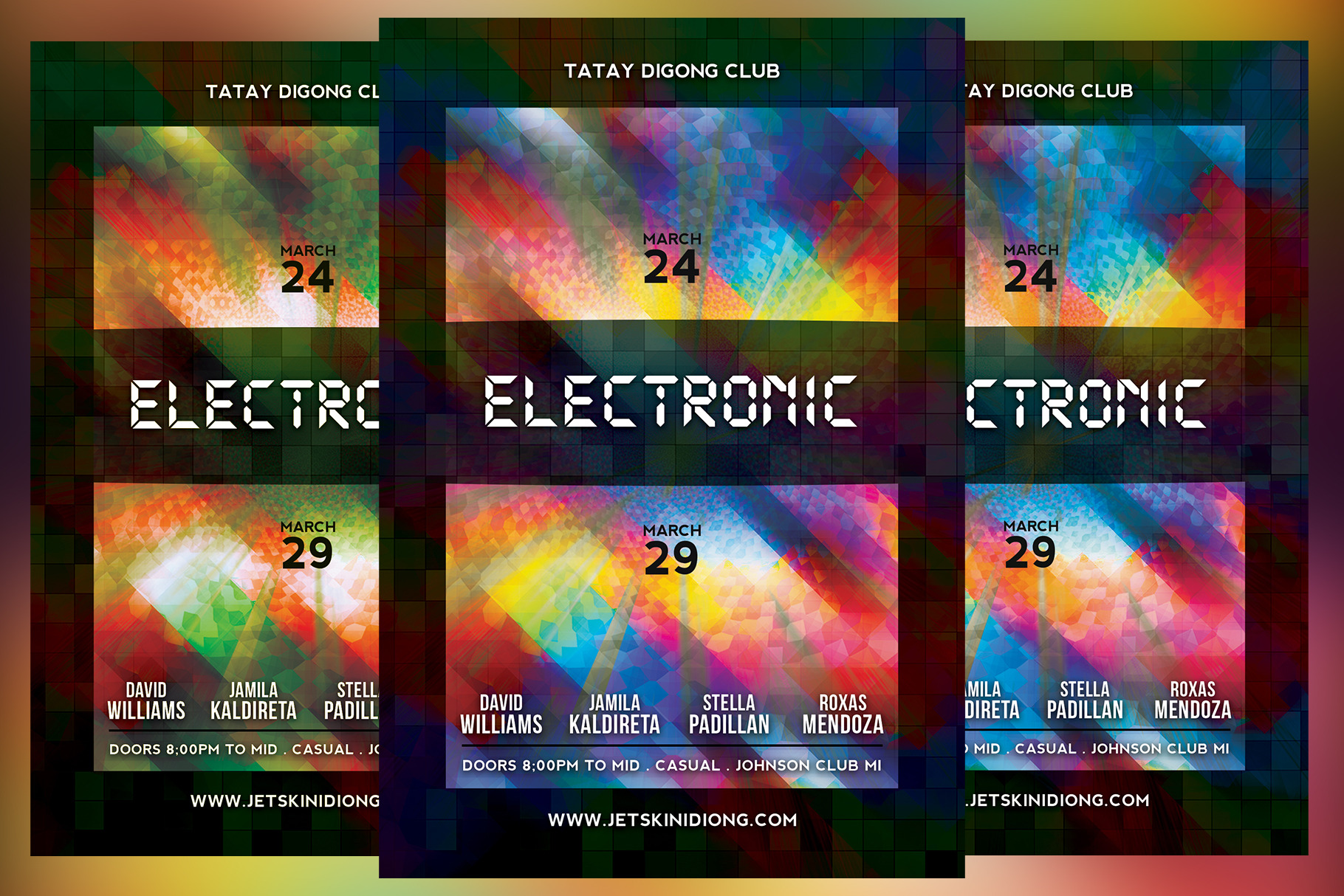 Electronic Club Flyer, a Flyer Template by KiraYamato Design Studio