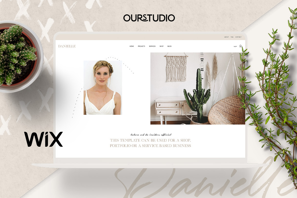 Danielle Website Wix Corvid Powered, a Websites & App Template by OurStudio