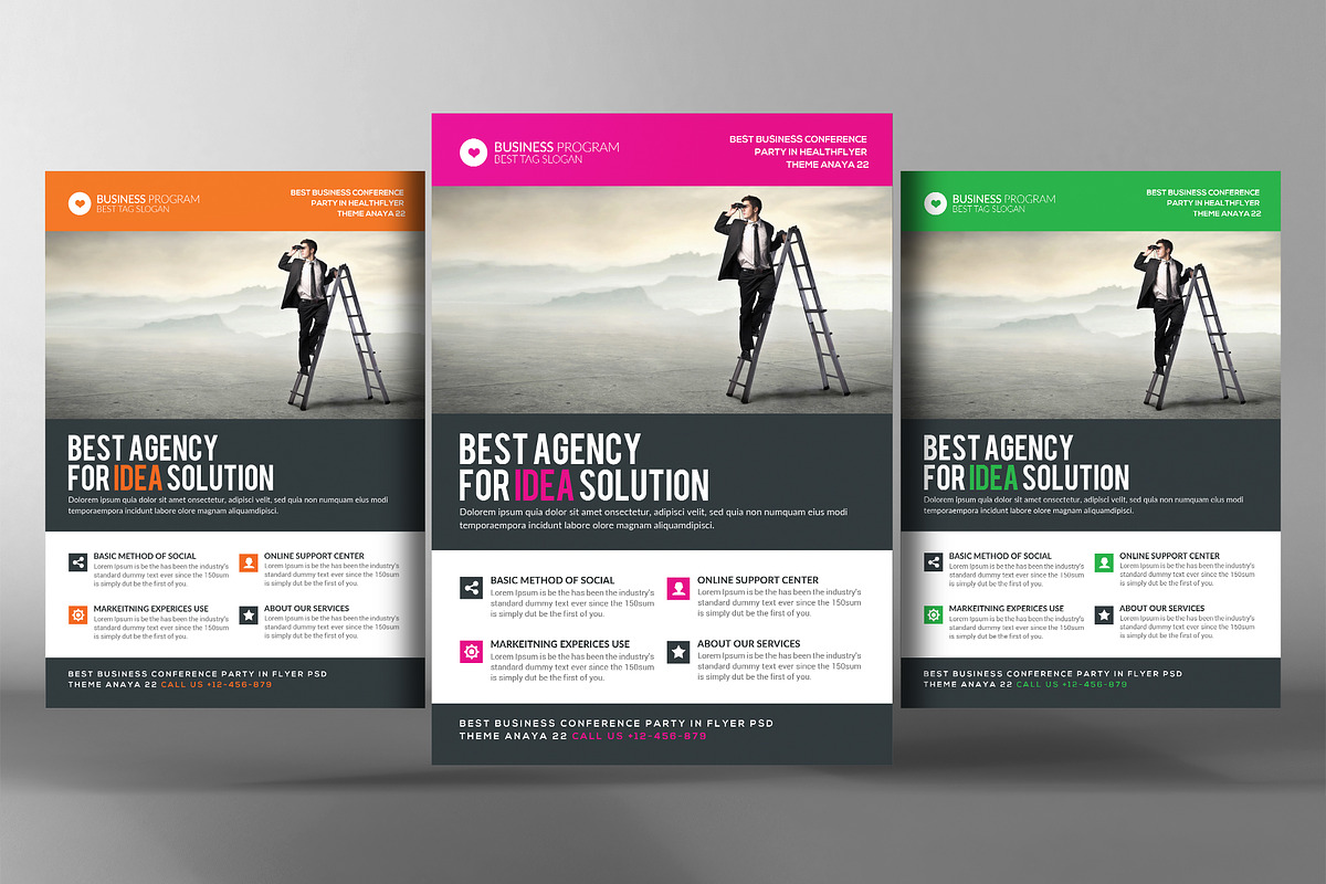 Business Analyst Flyer Template, a Flyer Template by graphicforest