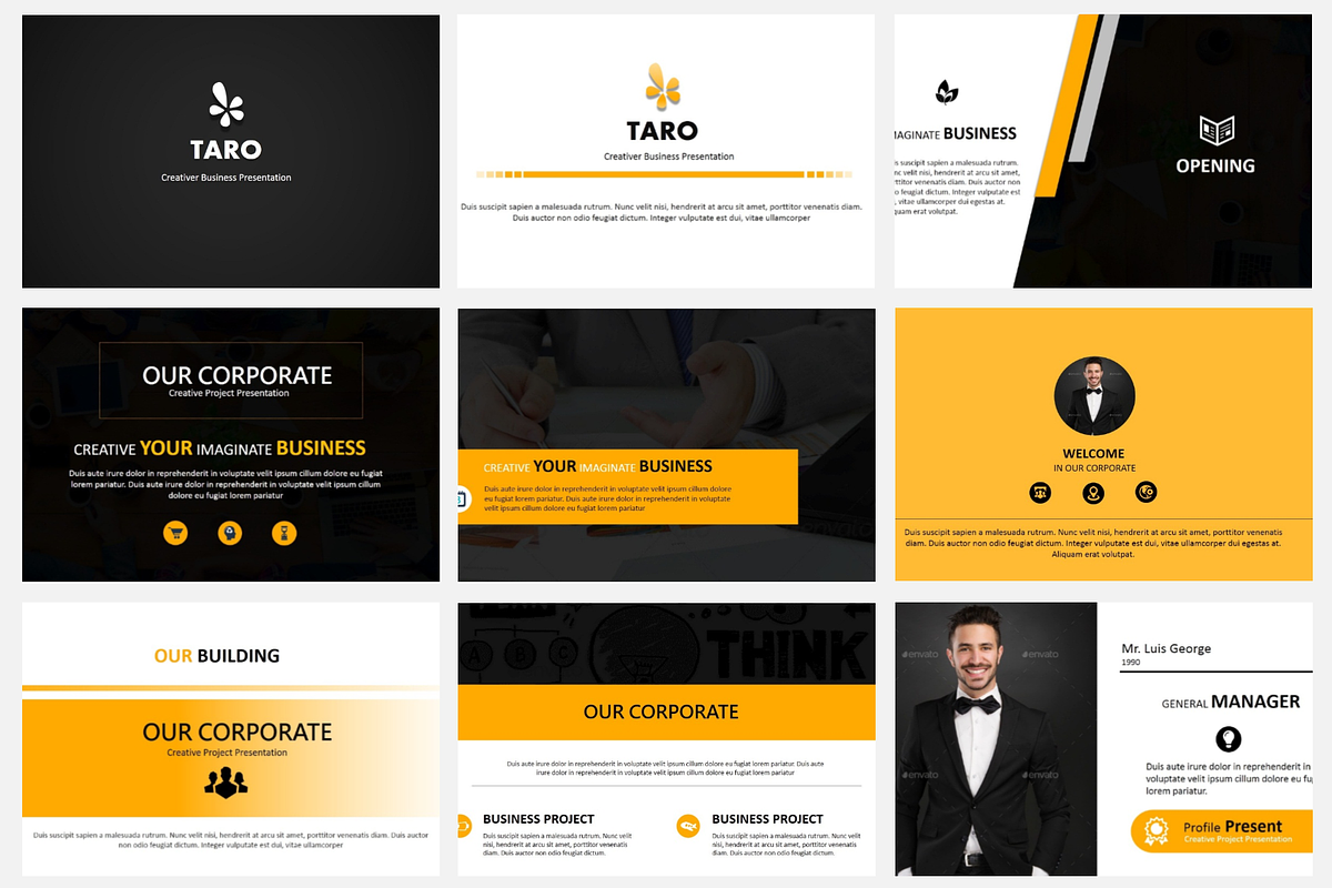 TARO - Powerpoint Templates, a Presentation Template by SlideFusion