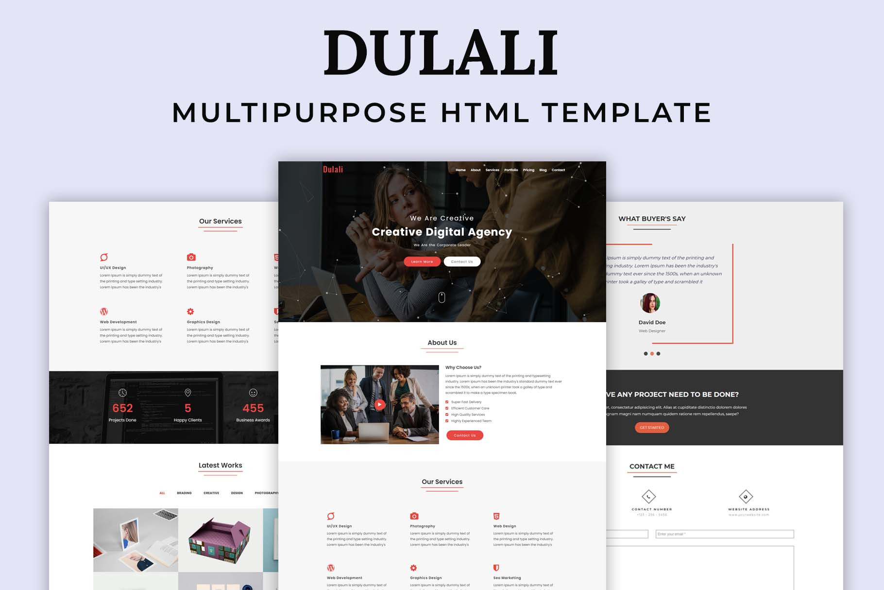 DULALI - Multipurpose HTML Template, a Bootstrap Template by ...