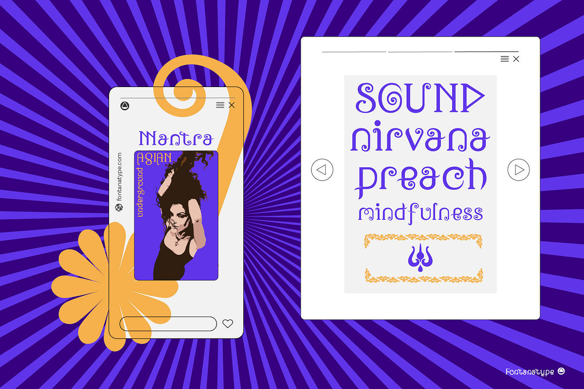 Mantra, a Sans Serif Font by Fontanatype