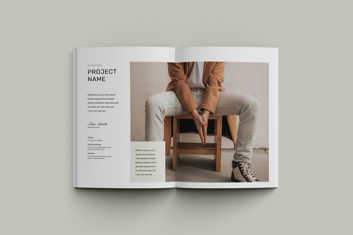 Simple Portfolio Template, a Brochure Template by UpSolution | Creative ...