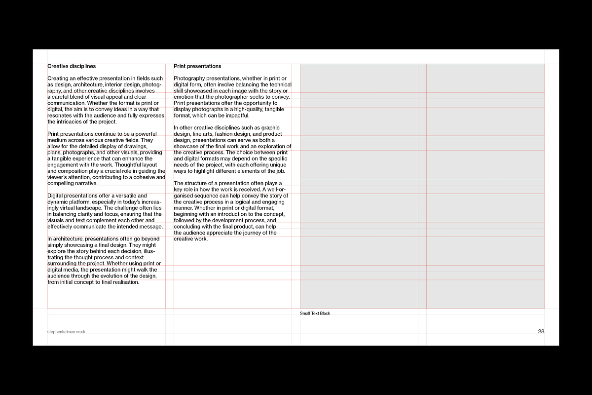 Digital Presentation Grid System