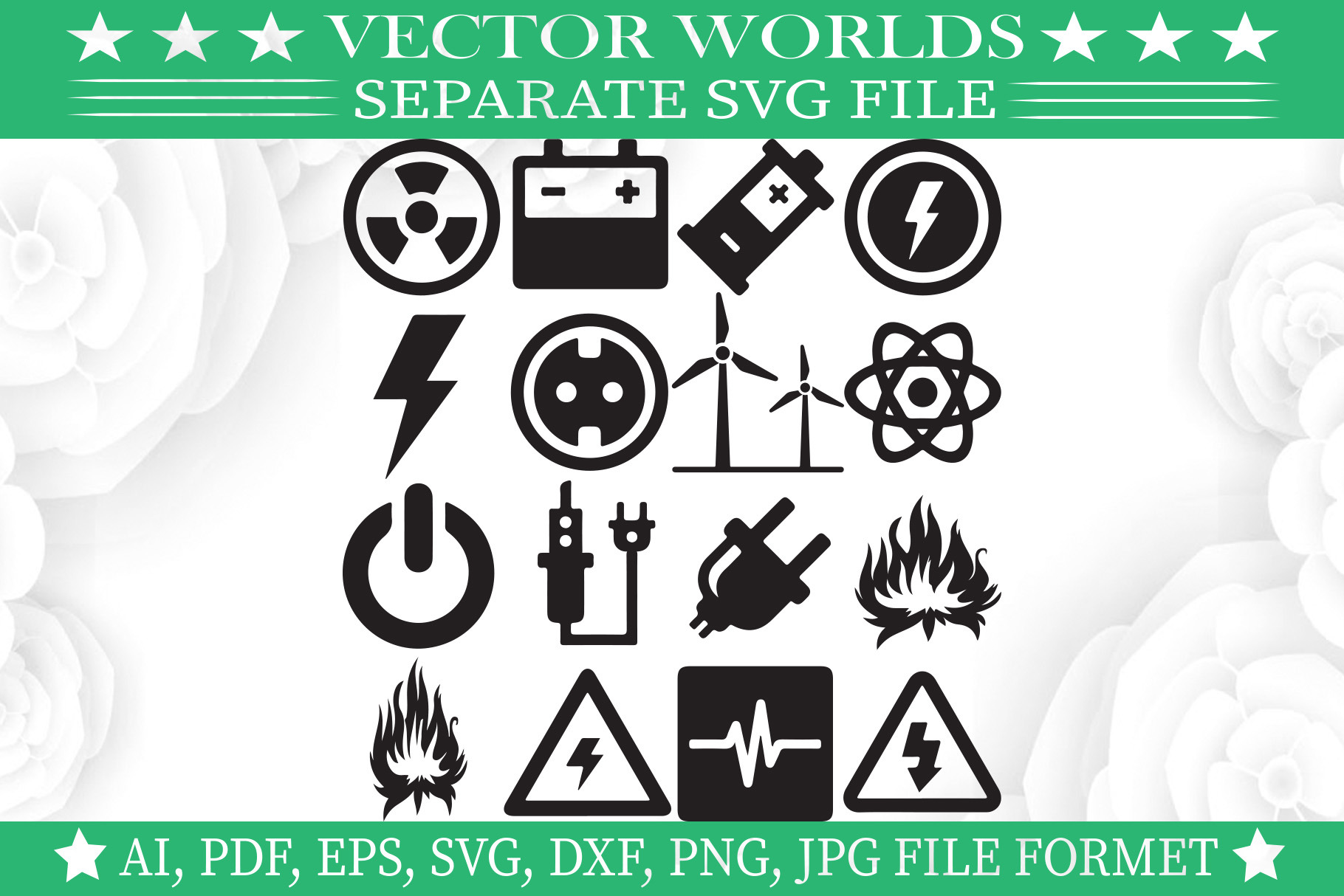 Energy Electricity Svg, Energy Svg, an Object Graphic by VectorWorlds