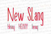 New Slang heavy, a Sans Serif Font by AdultHumanType