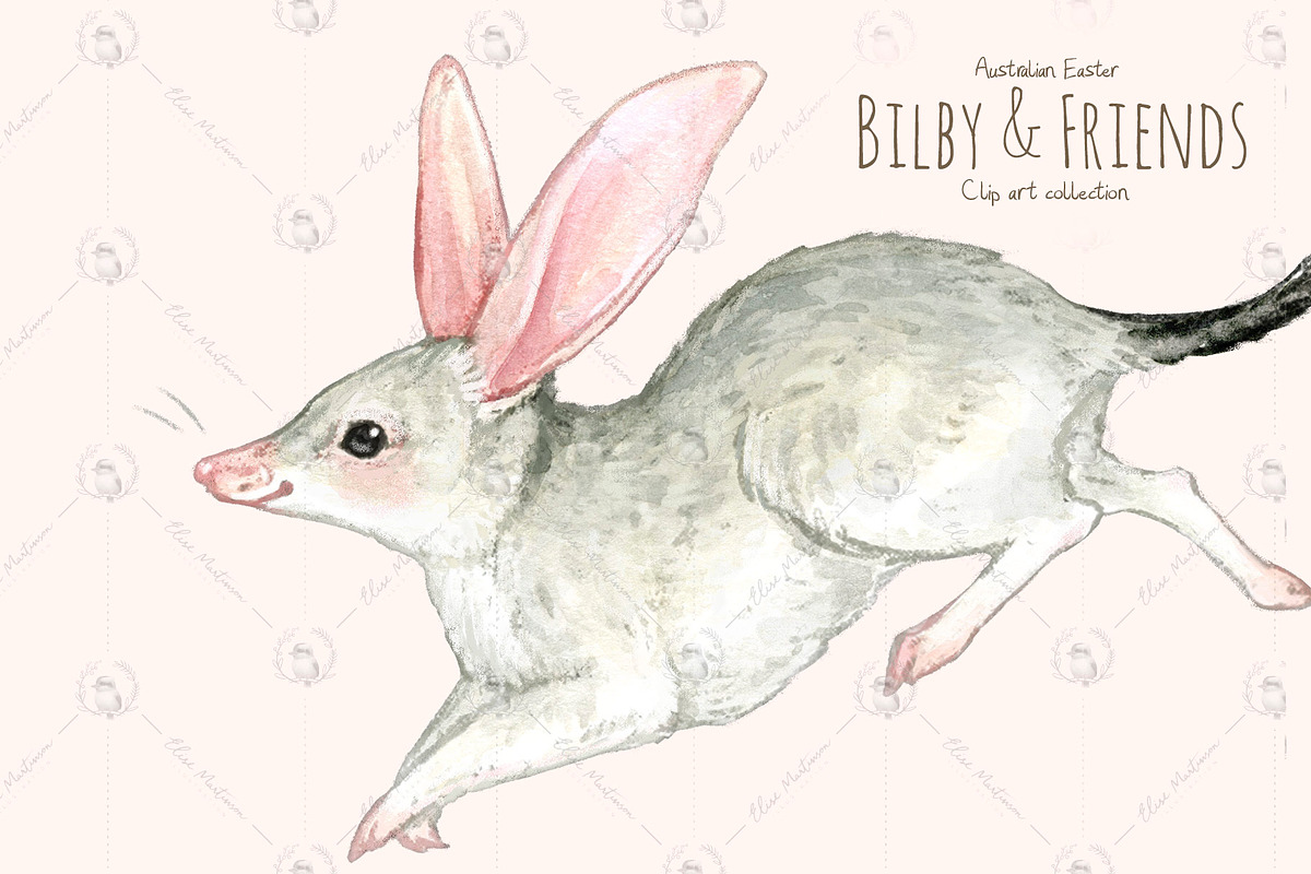 Australian Easter Bilby Clipart, an Animal Illustration by Clip Art by ...