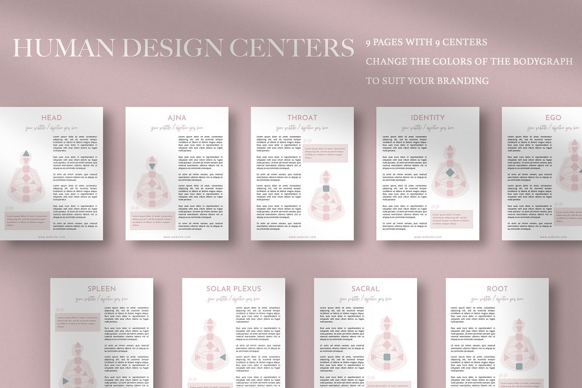 Human Design Workbook for Coaches, a Magazine Template by Backyard Rose