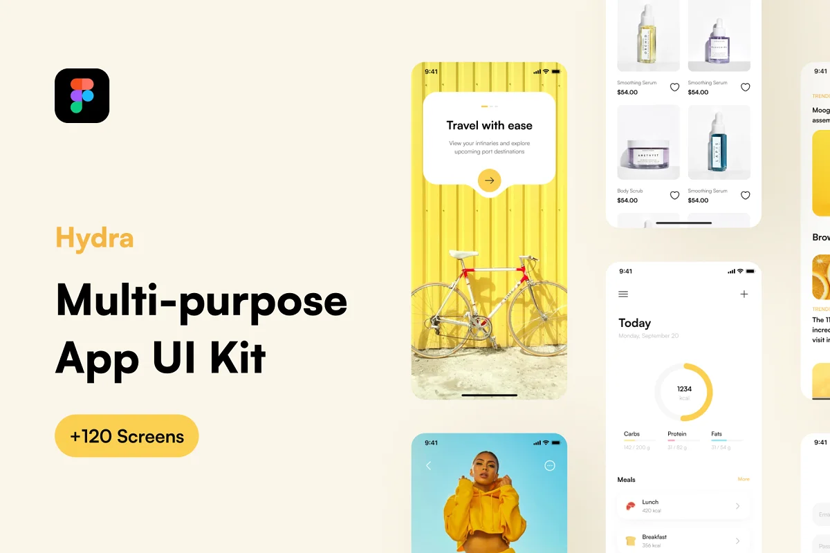 Hydra - Multipurpose App UI Kit, an App Template by Capi Product