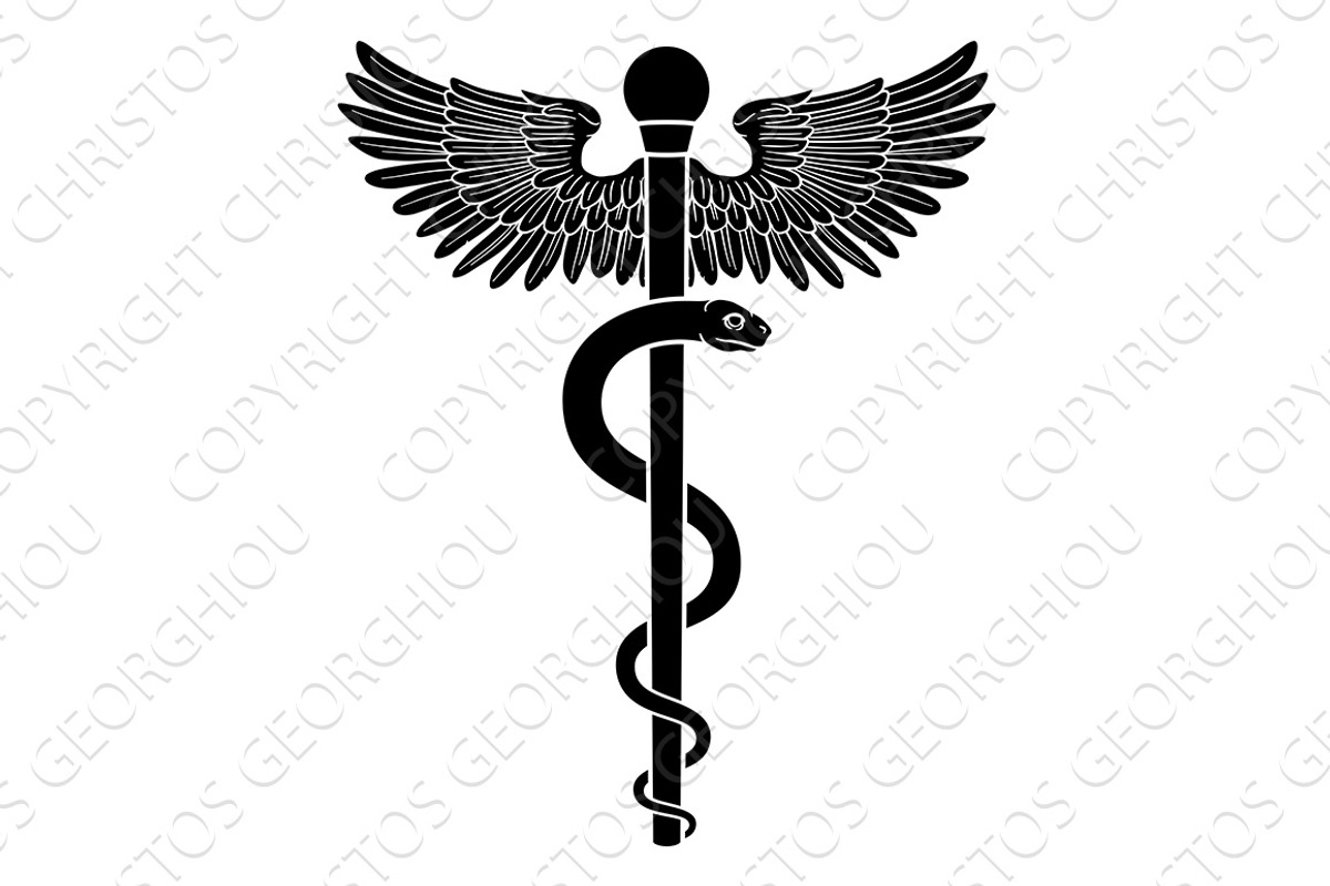 Rod of Asclepius Medical Symbol, a Healthcare Illustration by Christos ...