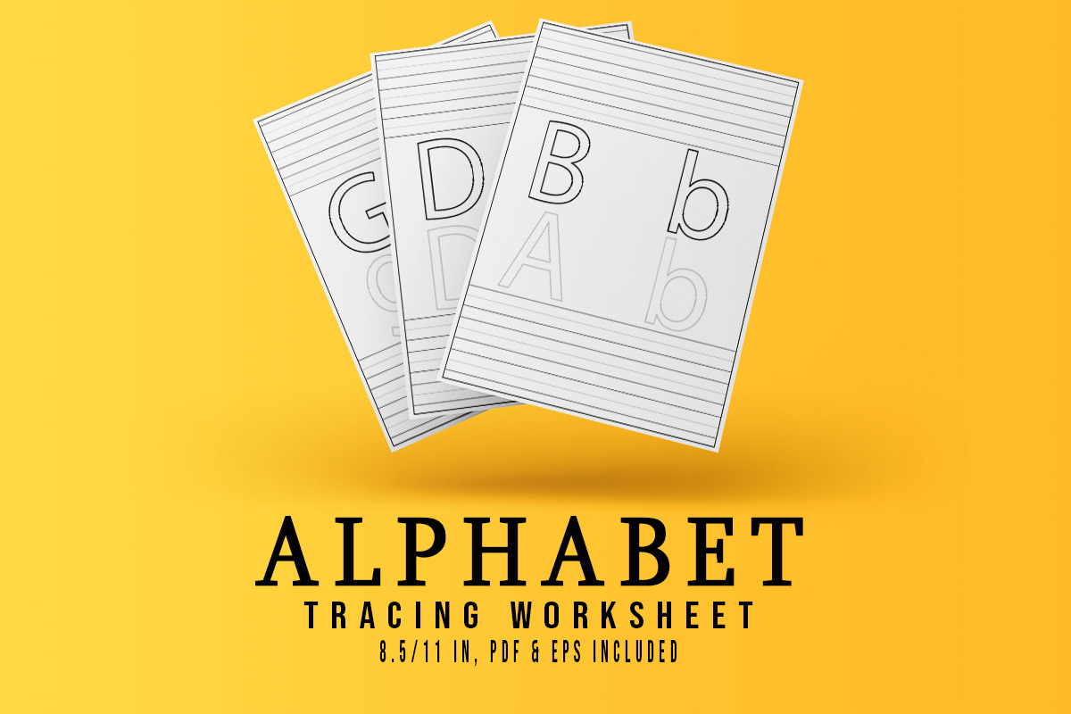 A to Z Alphabet Tracing Worksheets, an Education Illustration by Sofia ...