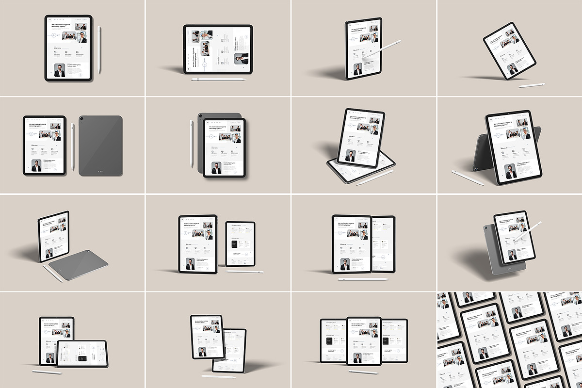 iPad Air - Web App Presentation Mockup