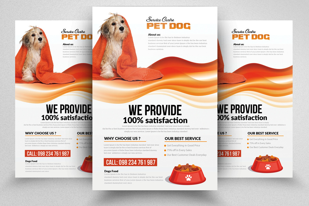 Pet Shop FlyerTemplates | Flyer Templates ~ Creative Market