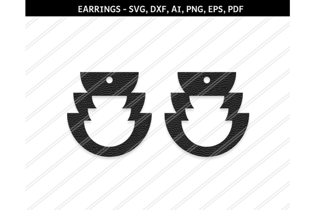 Earrings svg, dxf, png, pdf, ai, eps, an Object Graphic by PAPER amaze
