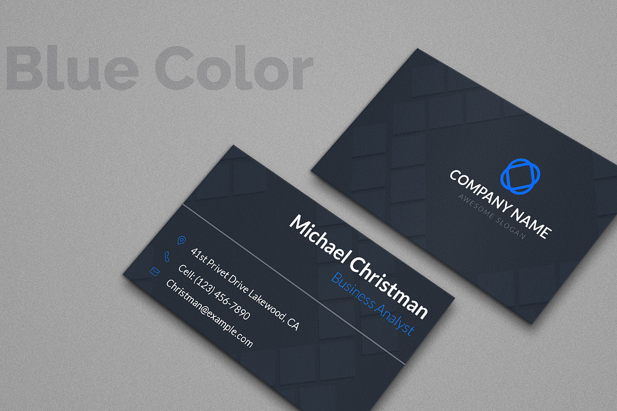 Business Card for Analyst Corporate, a Stationery Template by MotoCMS