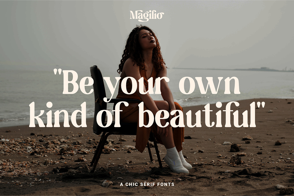 Magilio - A Chic Serif Fonts, a Serif Font by Prioritype Co