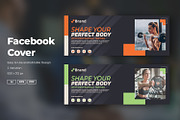 Gym and Fitness Facebook Cover | Social Media Templates ~ Creative Market