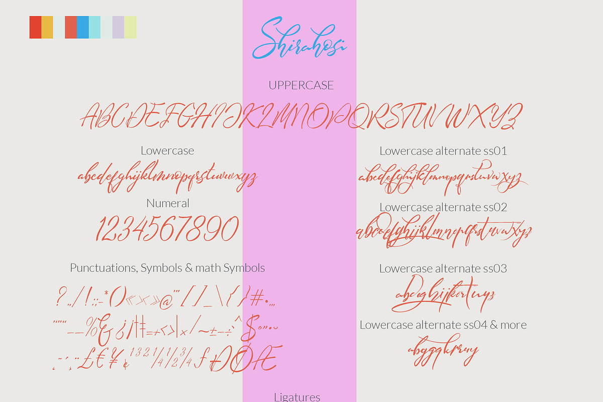 Shirahosi, a Script Font by McJer.Studio | Creative Market