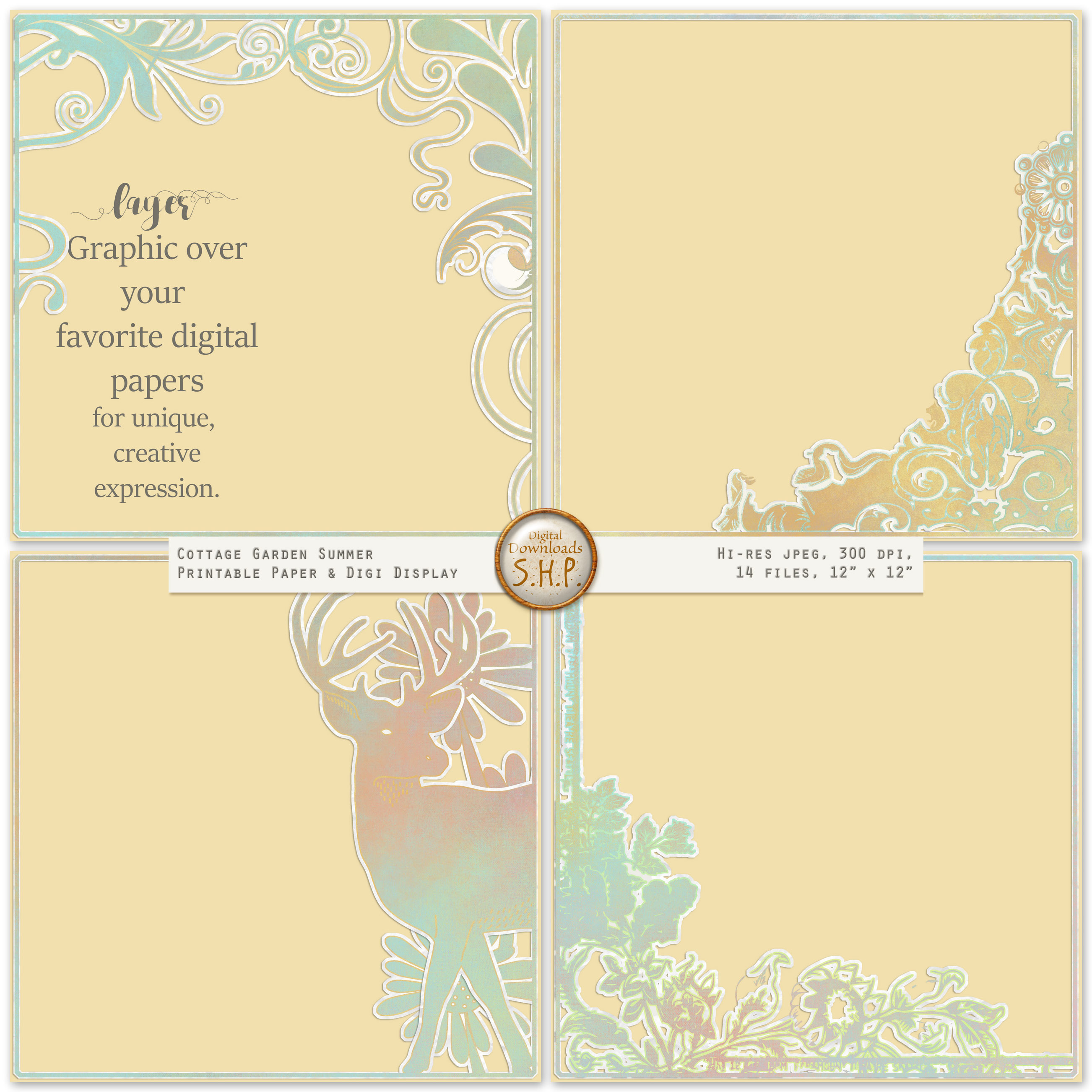 Soft Pastel 2 - Cutout Paper borders, an Object Graphic by SHP Digital ...