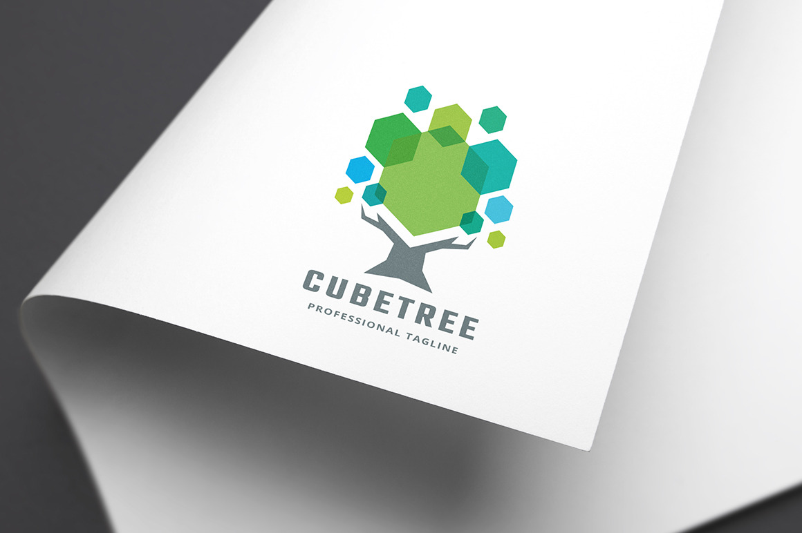 Cube Tree Logo | Branding & Logo Templates ~ Creative Market
