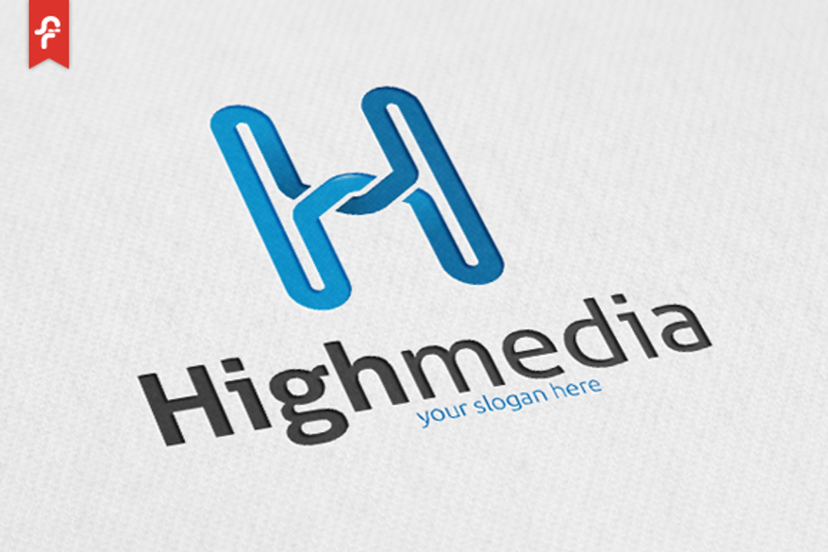 High Media Logo, a Branding & Logo Template by ft.studio