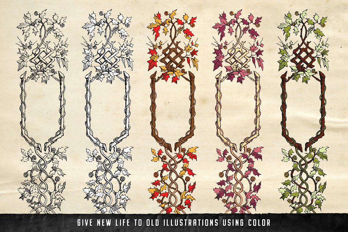 The Vintage Graphics Design Pack, a Decorative Illustration by Century ...