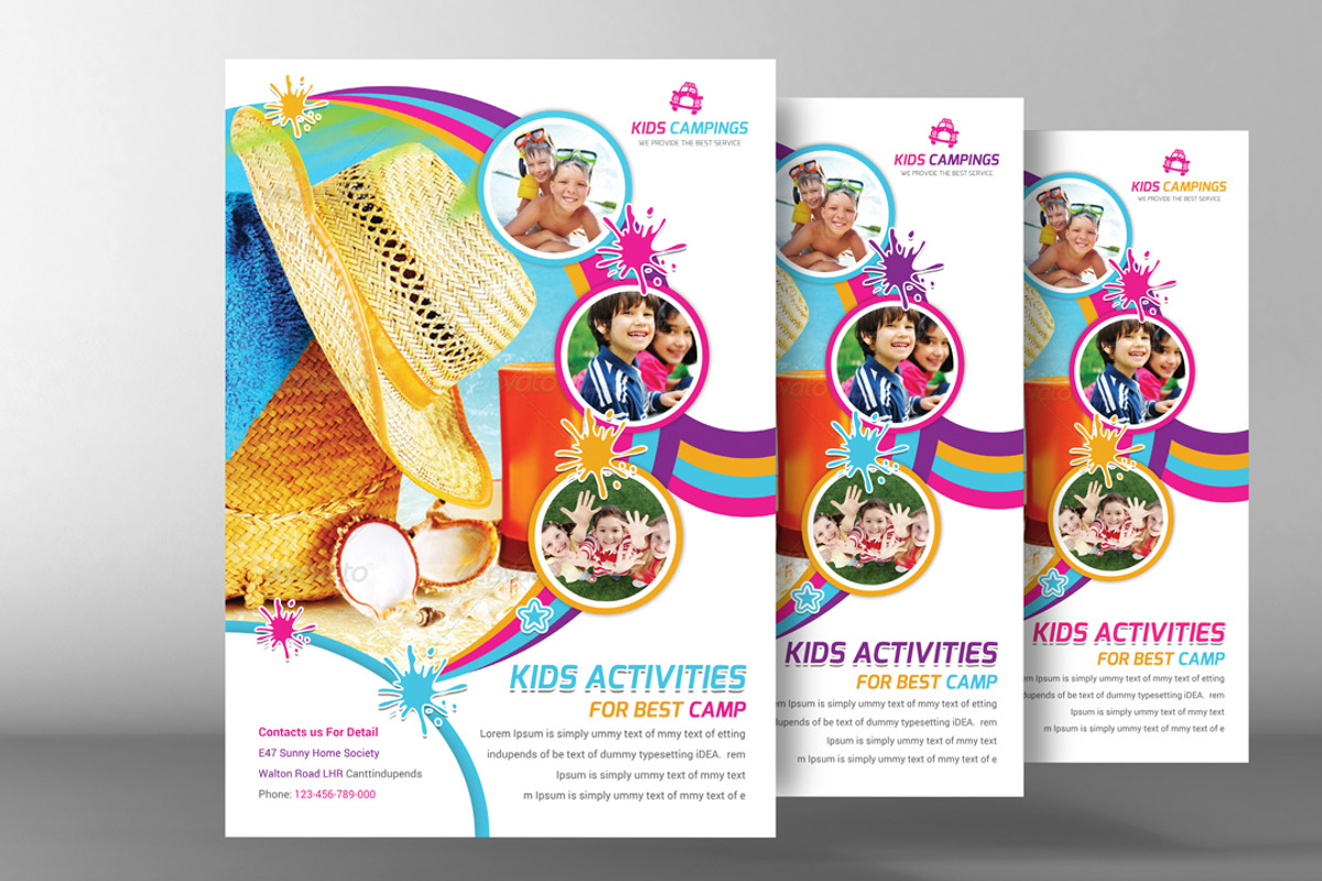 Kids Activities Flyer, a Flyer Template by graphicforest