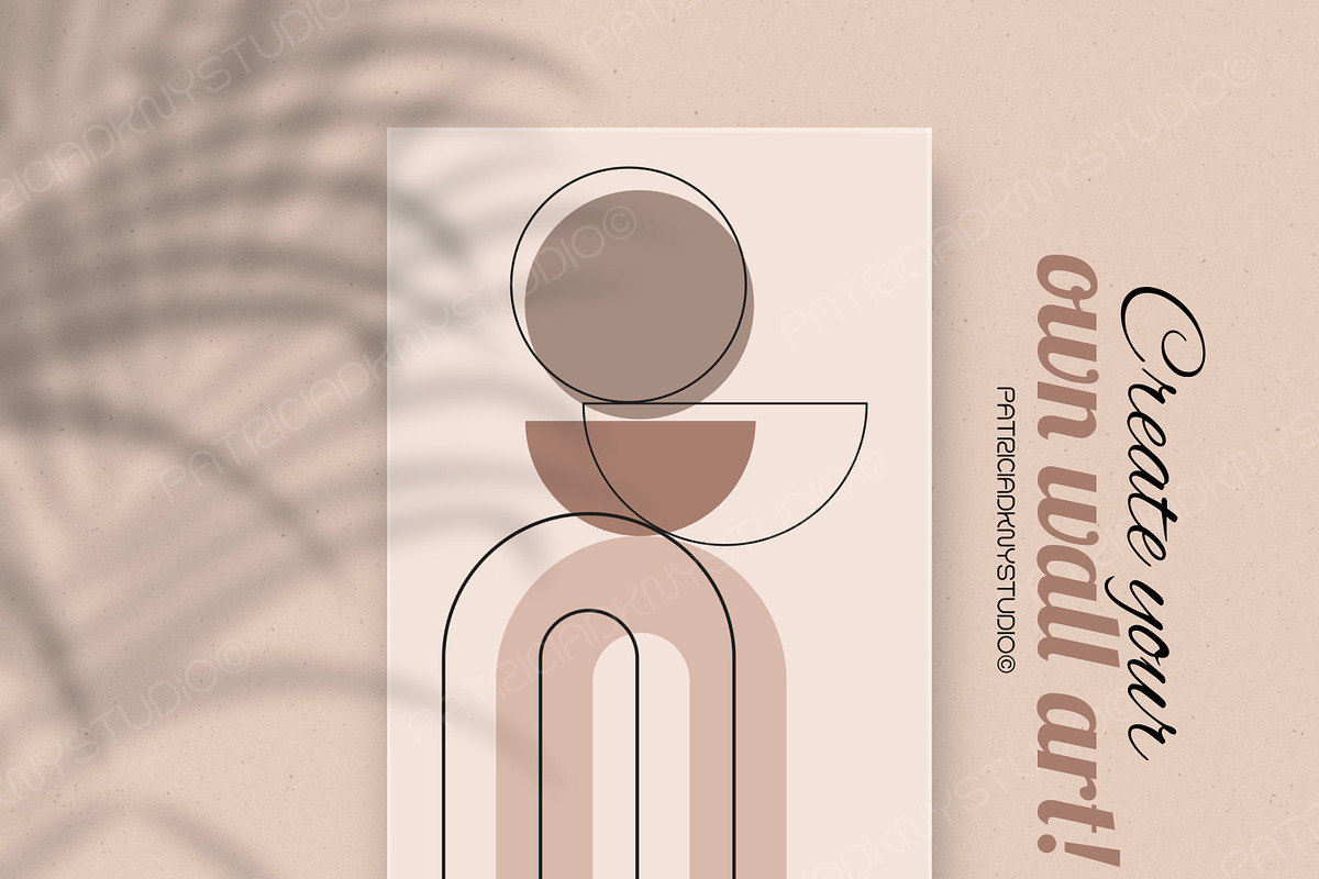 Procreate - Basic shapes and forms, a Brush Add-On by PDknyStudio