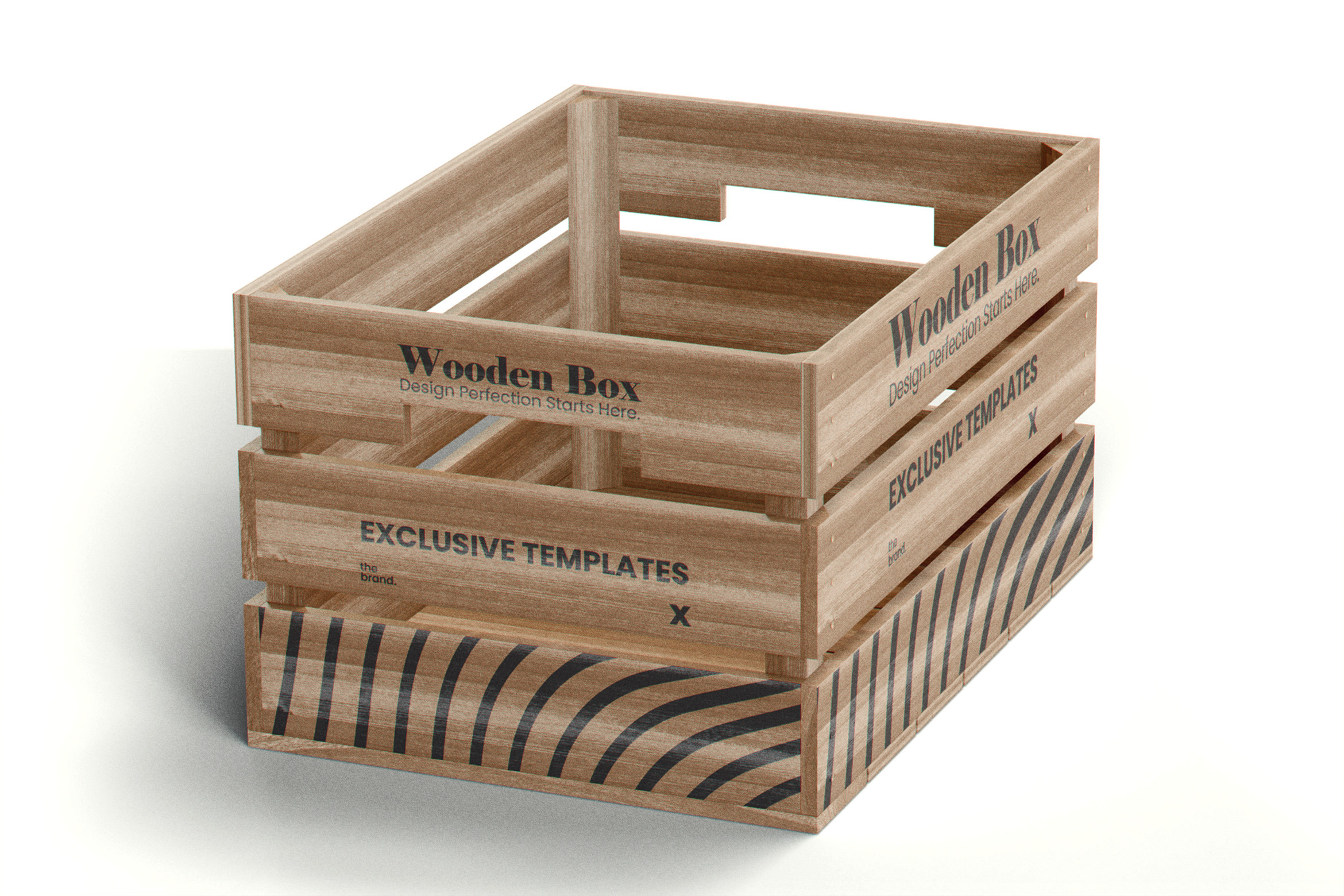 Wooden Box Mockup, a Packaging Mockup by Designer Dude