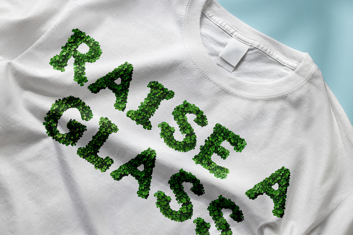 Shamrock 3D Font, a Font by Loudoun Design Co.