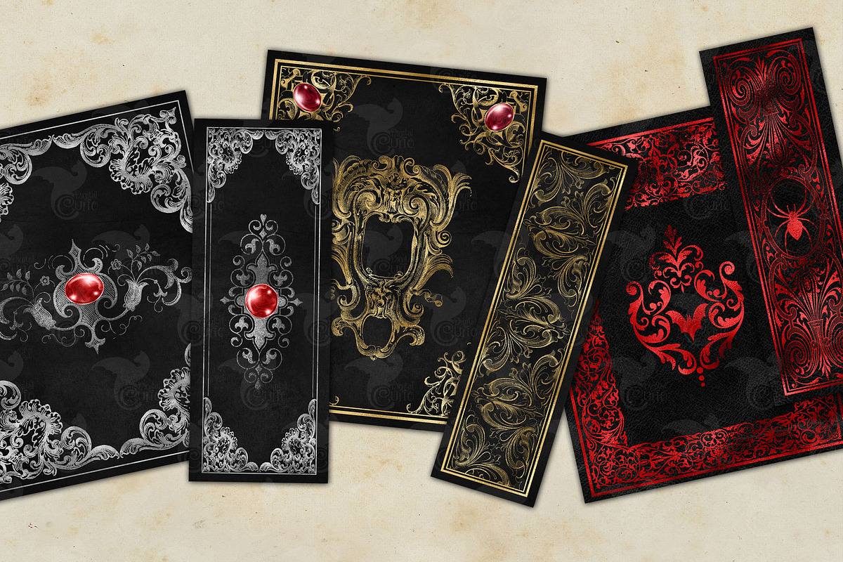 Vampire Book Covers Printables, a Pattern Graphic by Digital Curio ...