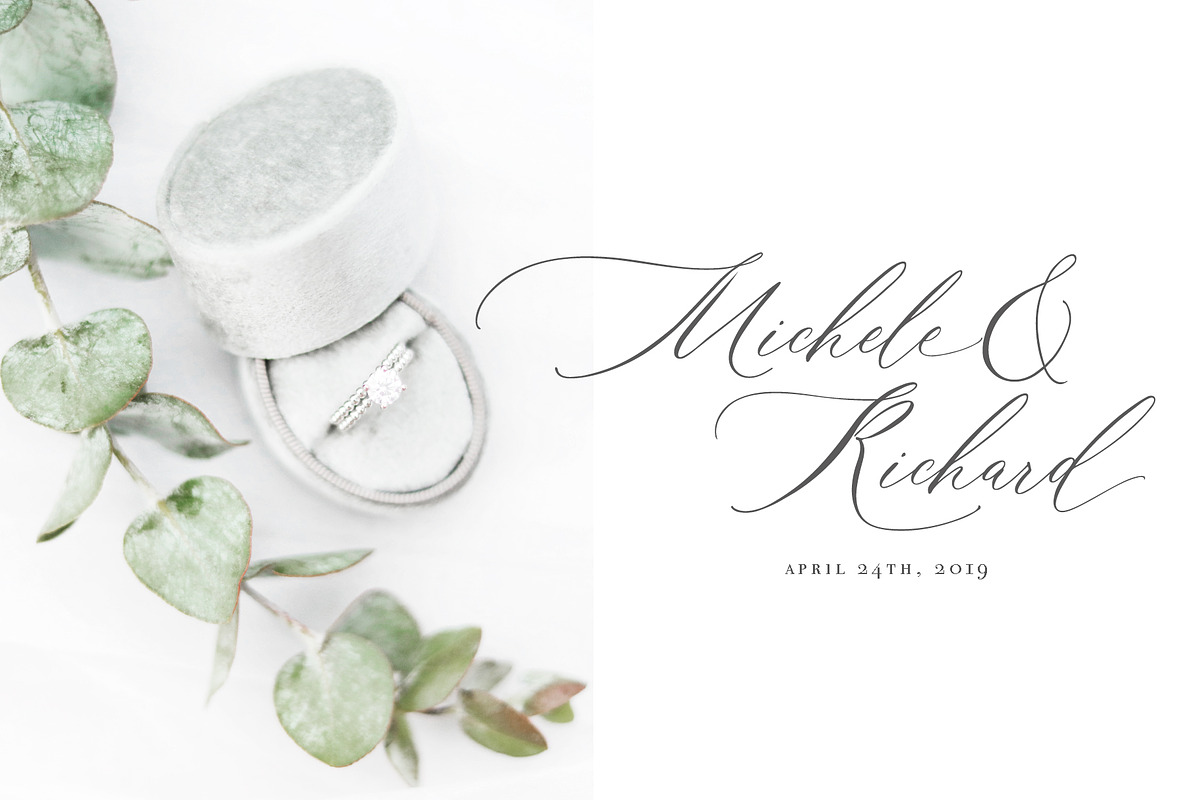 Saint Amour Script, a Script Font by Calamar Studio