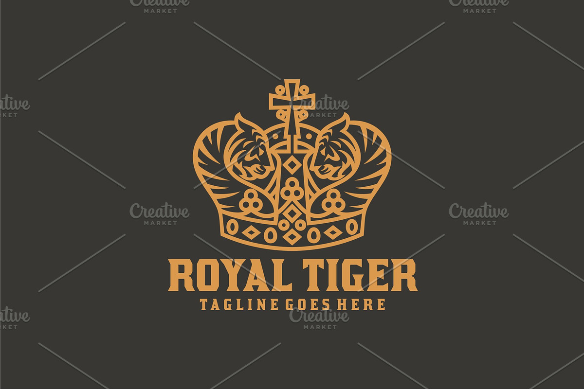 Royal Tiger logo, a Branding & Logo Template by herulogo