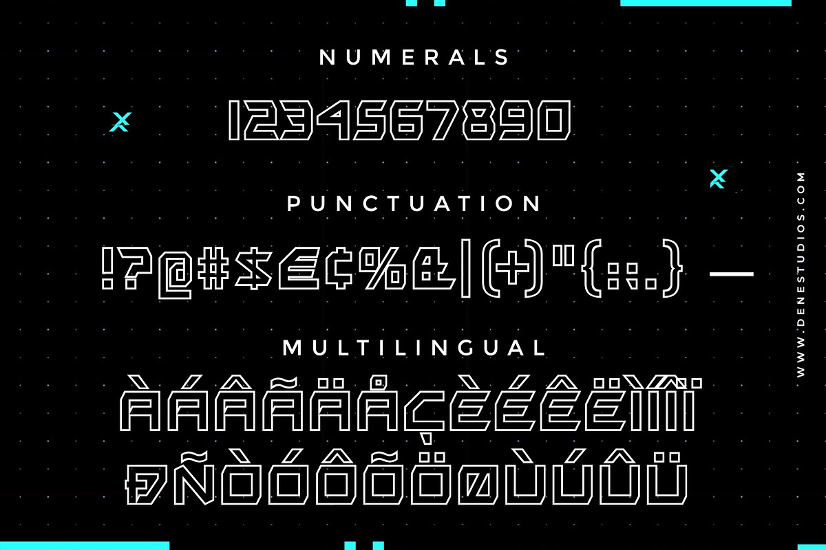 NOVA typeface, a Font by Dene Studios