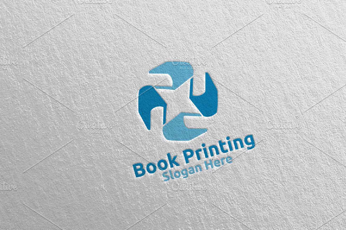 Book Printing Company Logo Design 84, a Branding & Logo Template by ...