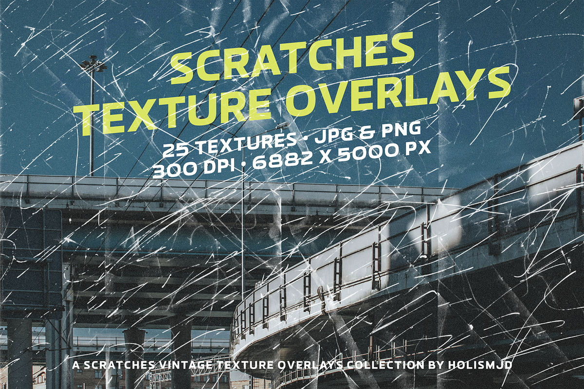 25 Scratches Texture Overlays