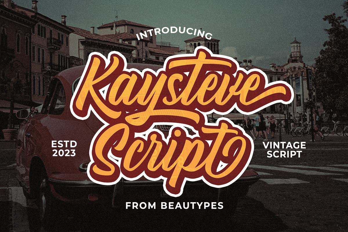 Kaysteve Script - Vintage Font, a Script Font by Beautypes | Creative Market