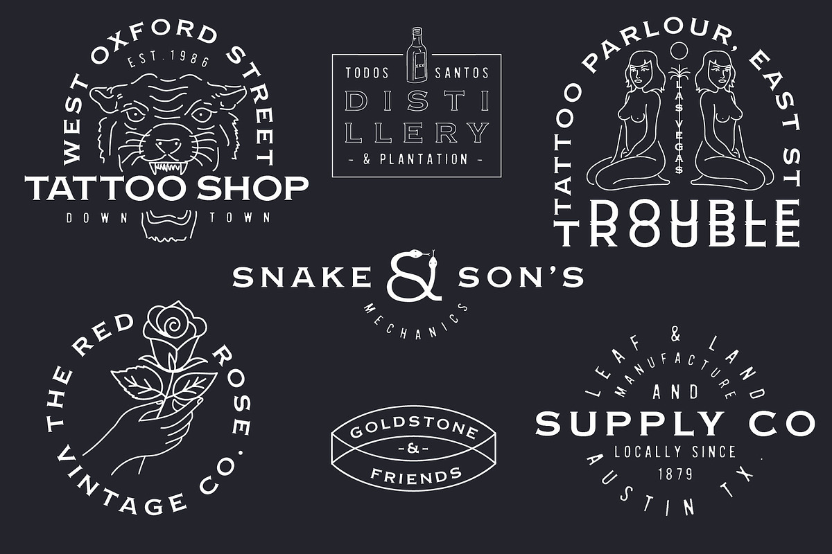 26 HIPSTER FLASH LOGOS + EXTRAS, a Branding & Logo Template by Tropical ...