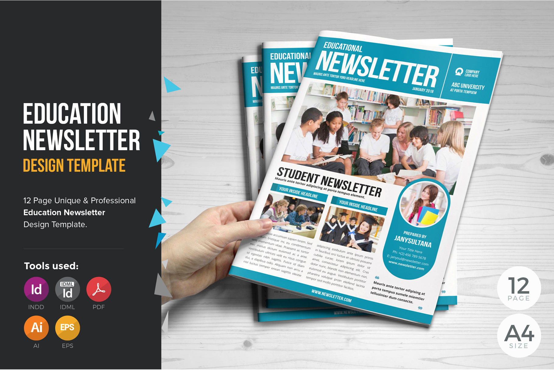 Education Newsletter Template v2