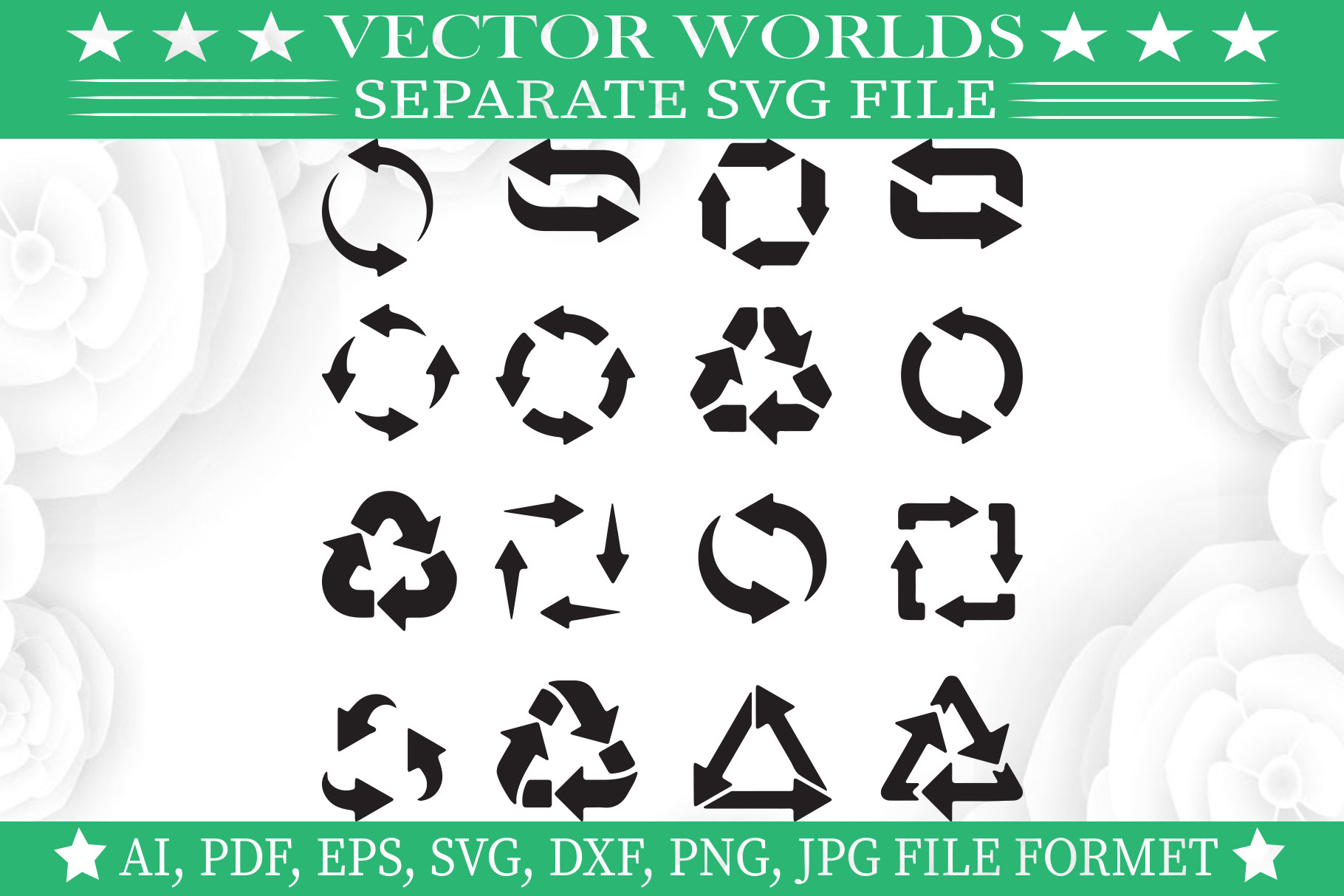 Recycling Symbol Svg, Recycling Svg, an Object Graphic by VectorWorlds