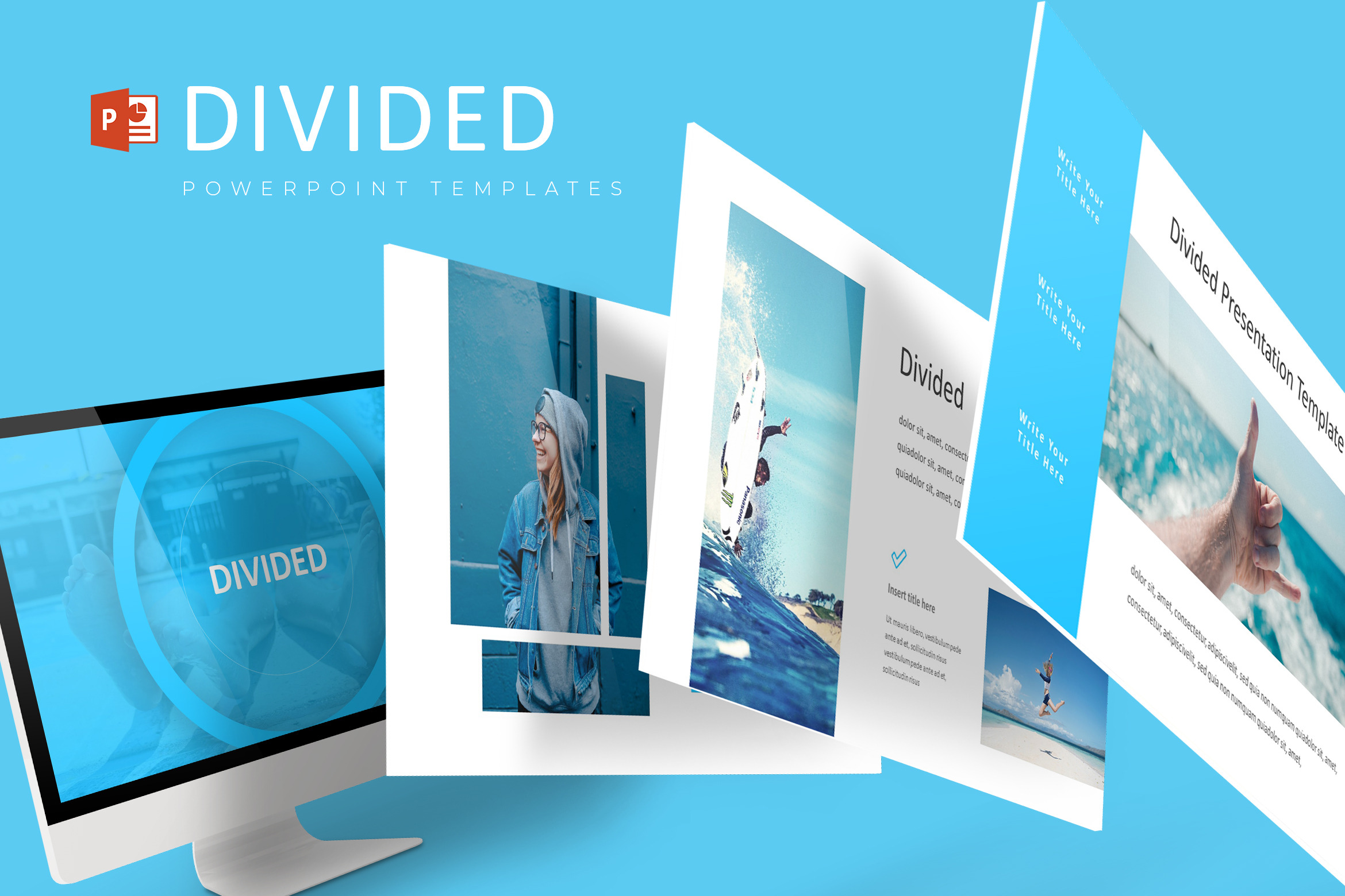 Divided - Powerpoint Template | Presentation Templates ~ Creative Market