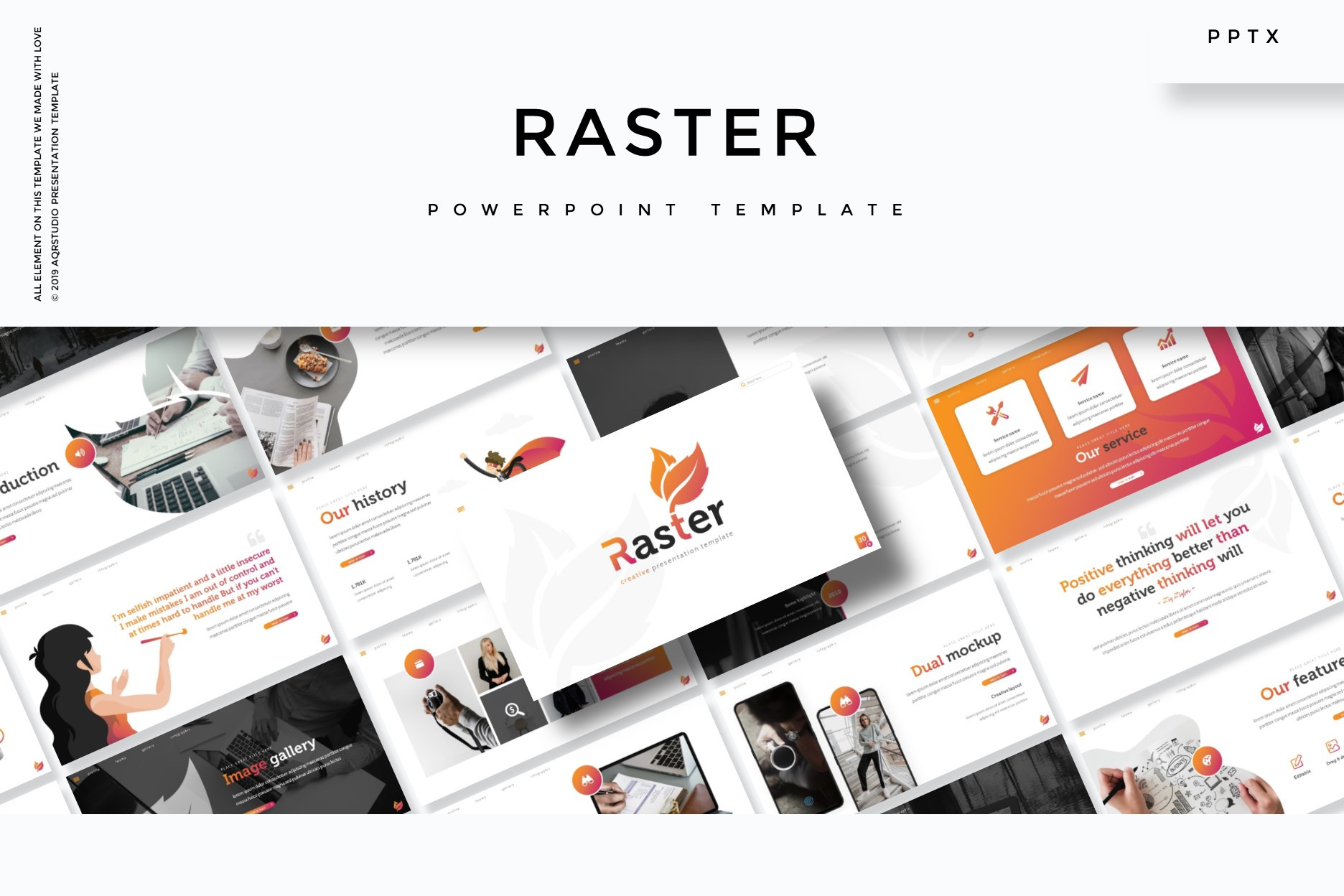 Raster - Powerpoint Template, a Presentation Template by AQR Studio
