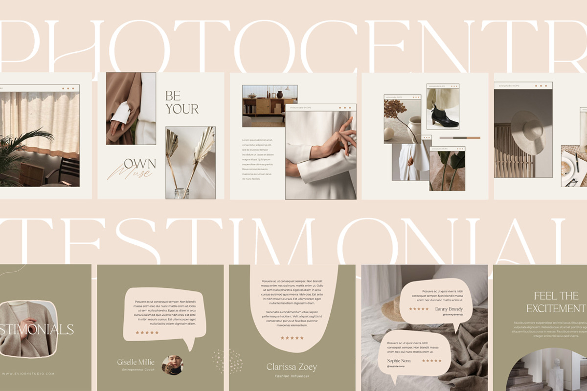 Influencer Carousel Instagram CANVA, a Social Media Template by Eviory ...