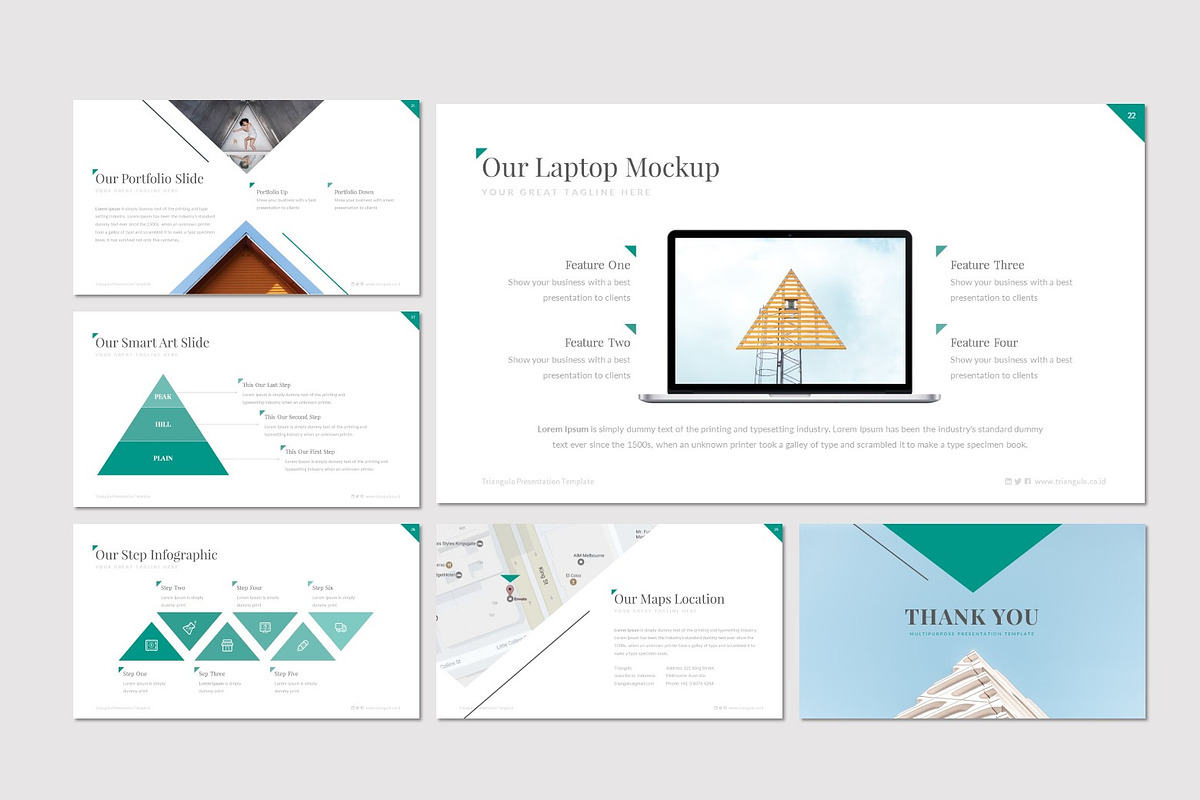 Triangulo - Powerpoint Template, a Presentation Template by inspirasign
